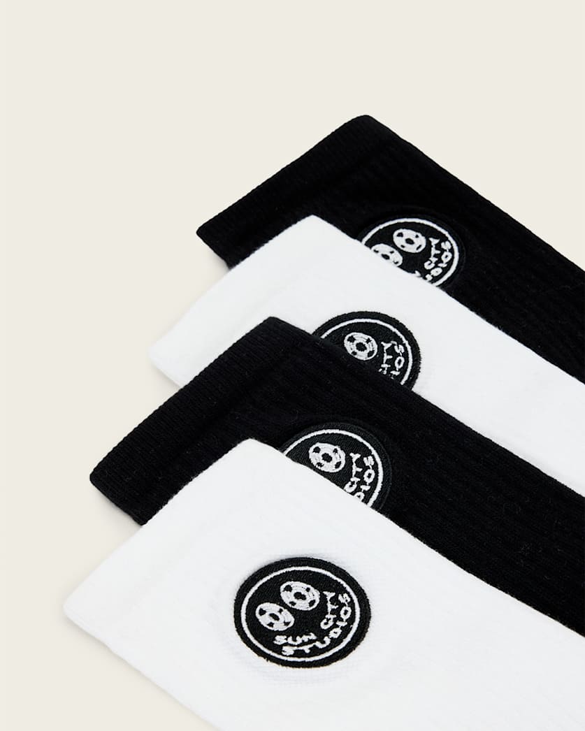 Wrekord 2 Pack Socks White/Black | ALLSAINTS US